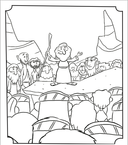 Making Bricks Israelites Coloring Page Coloring Pages