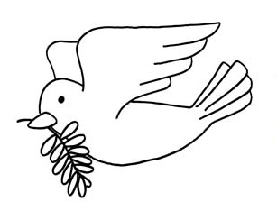 Colomba di pasqua da colorare | Colomba di pasqua disegni | colomba ...